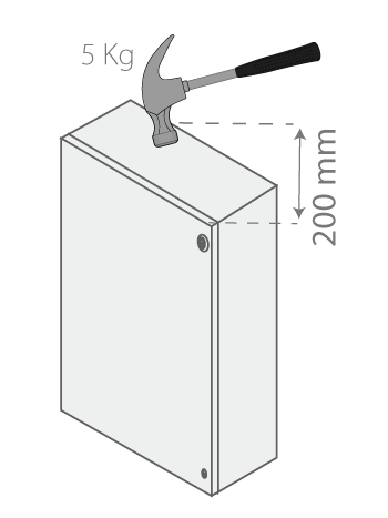 The Impact Protection rating (IK) of stainless steel electrical enclosures